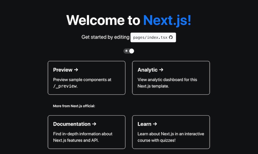 Next.js 10 Template